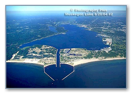 High Aerial Photos of Muskegon, Michigan